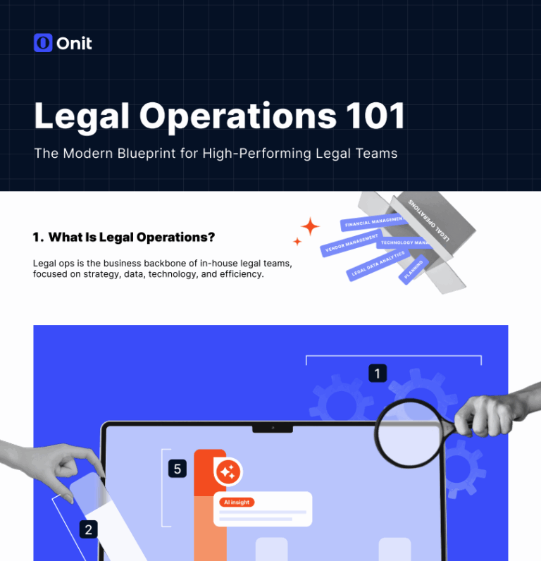 Legal Operations 101 - Onit